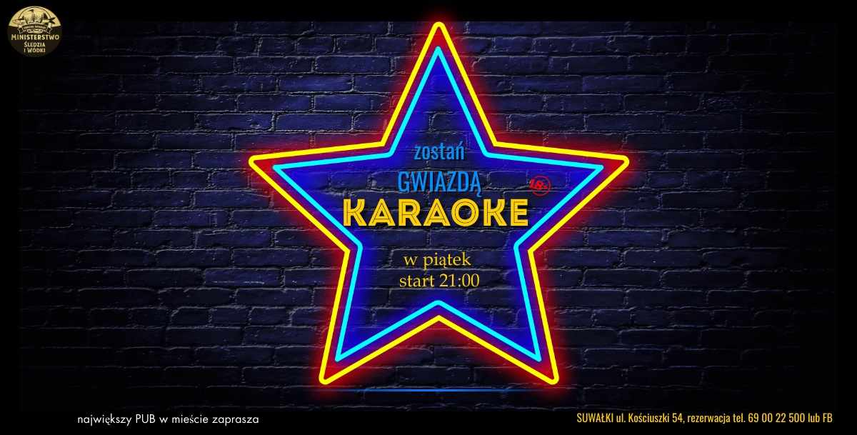Karaoke & Disco - Miejski Plakat Suwałki